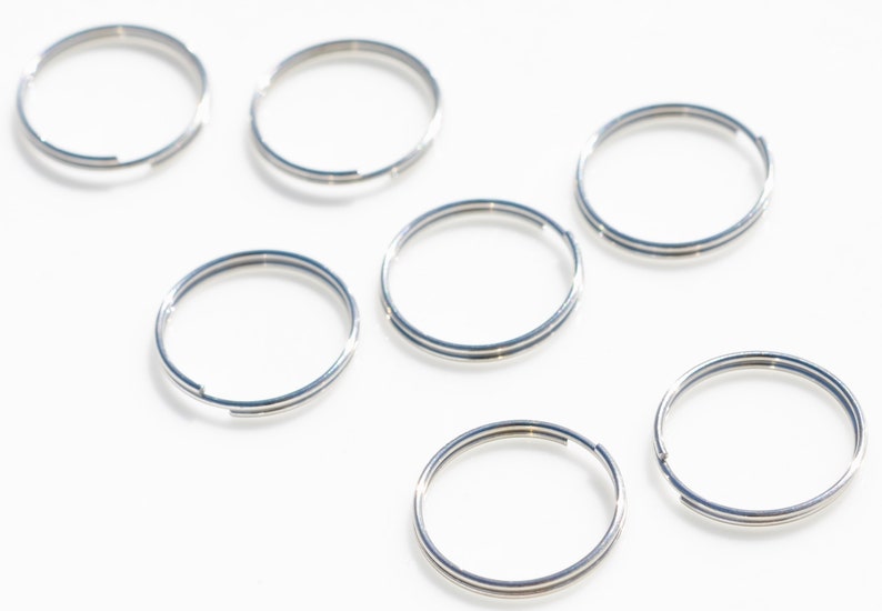10 Stainless Steel 20mm Split Key Ring Holders F583 - Etsy