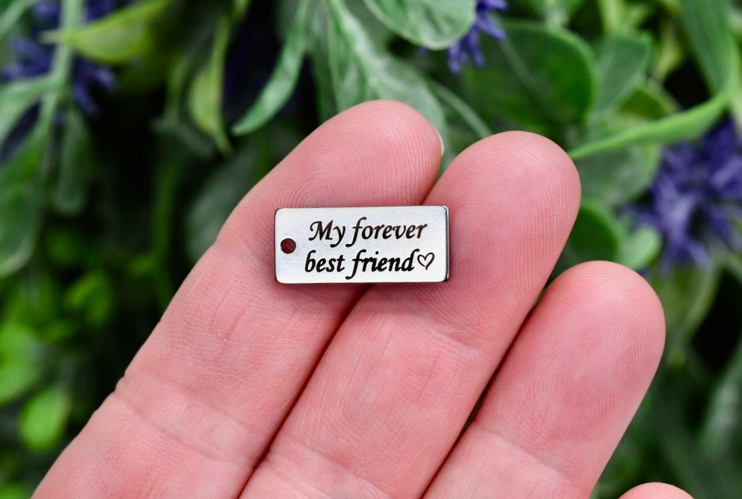My Forever Best Friend, Custom Laser Engraved Stainless Steel Rectangle ...