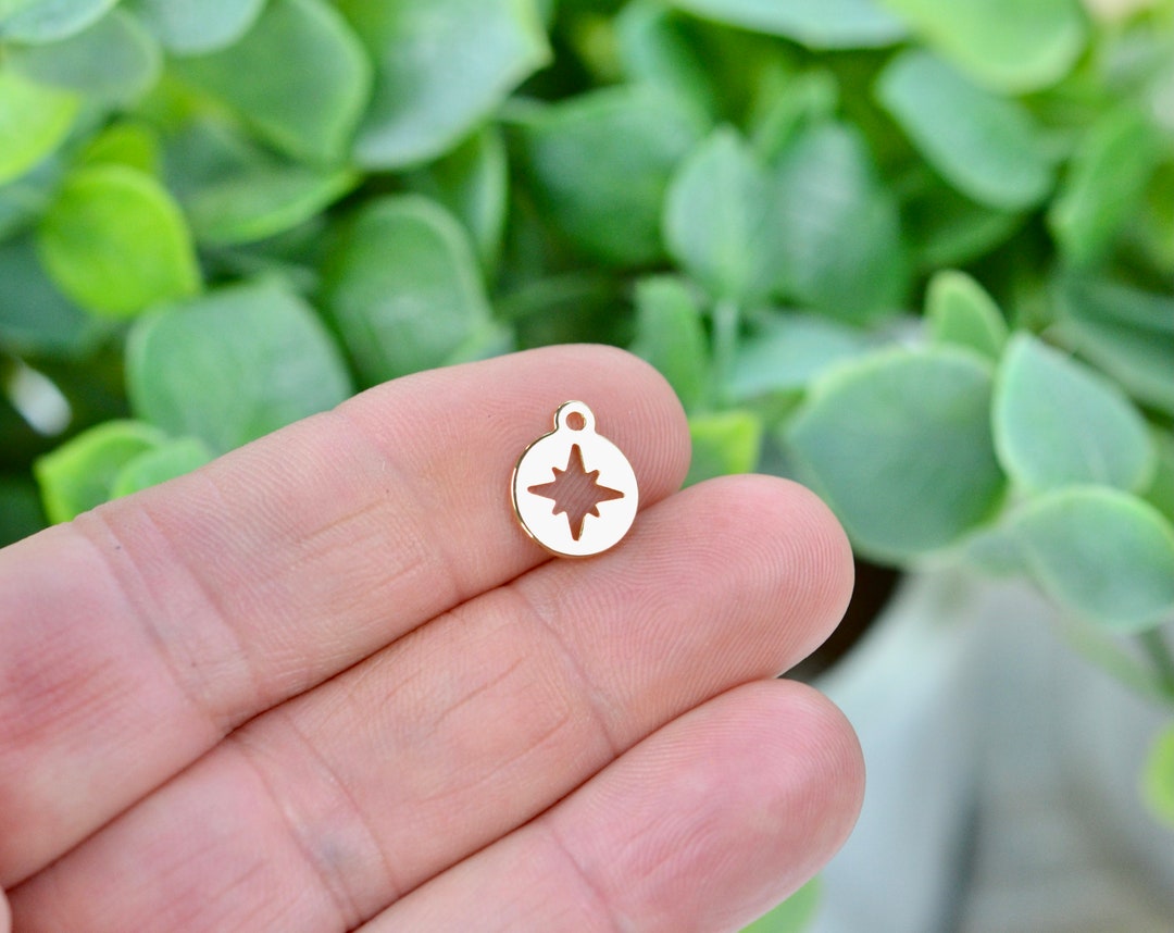 BULK 20 Stainless Steel Compass Gold Tone Charms GC2794 - Etsy
