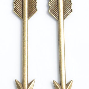BULK 20 Arrow Bronze Tone Pendants BC6832 - Etsy