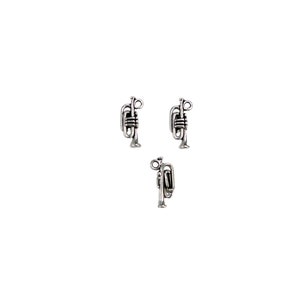 BULK 20 Trumpet Silver Tone Charms SC1923 - Etsy