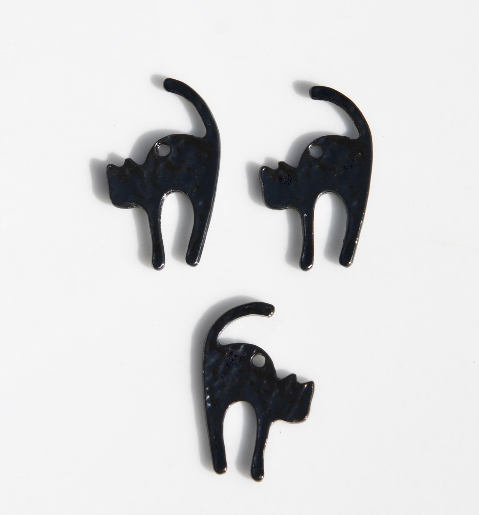 5 Black Cat Charms SC4146 | Etsy