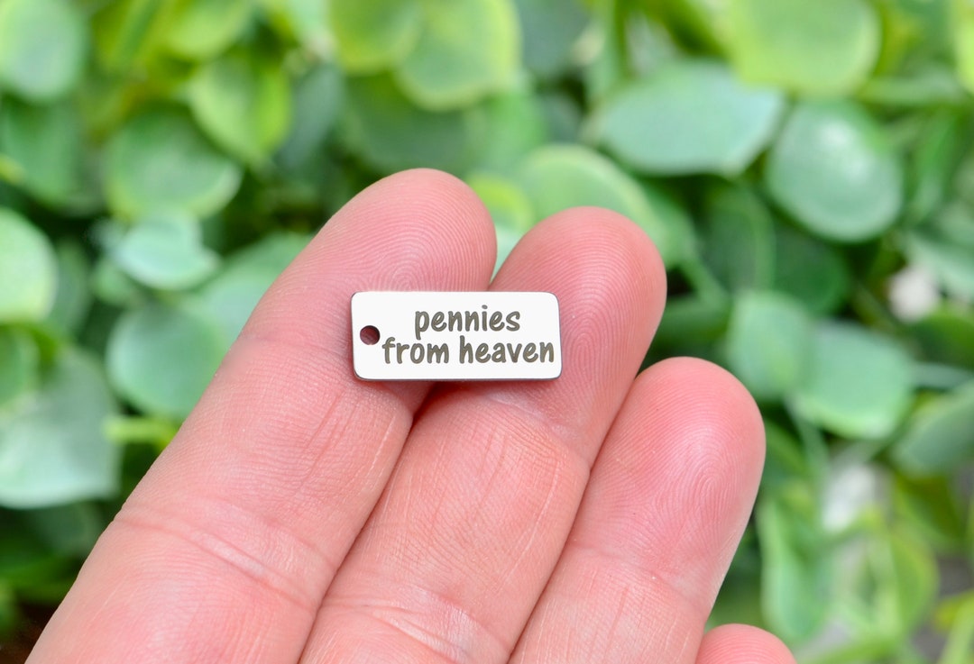Pennies From Heaven Custom Laser Engraved Stainless Steel Rectangle ...
