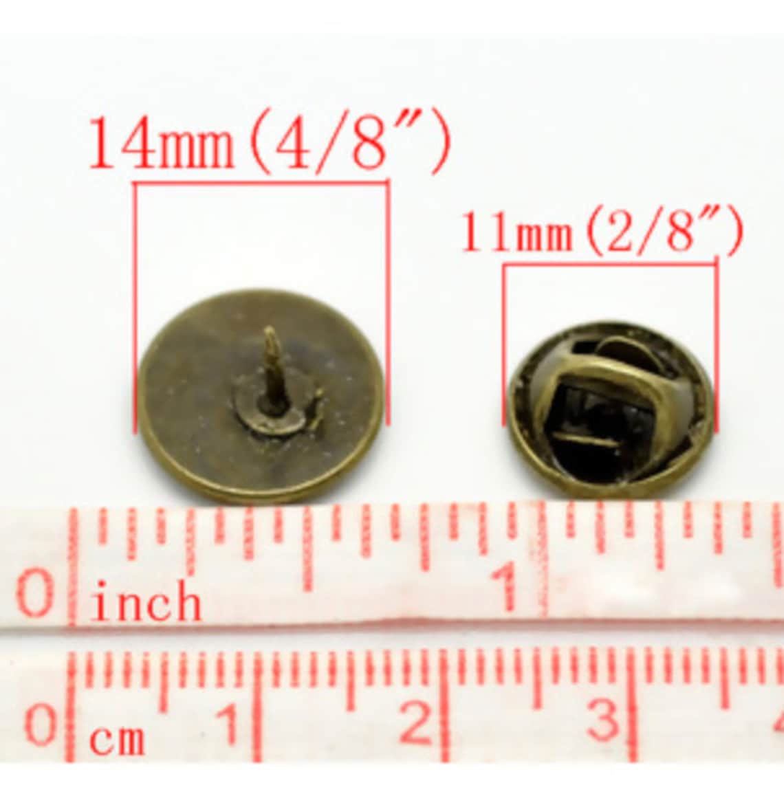 10 Tie Tac Pin Brooch Bronze Tone Lapel Pins F743 - Etsy