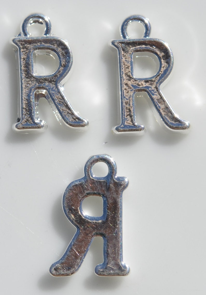5 Letter R Silver Tonecharms SC3847 | Etsy