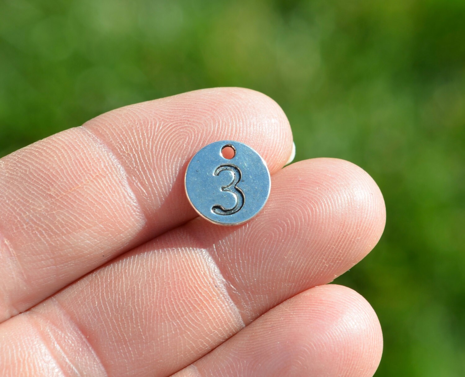 BULK 50 Silver Tone Number 3 Charms SC3731 - Etsy