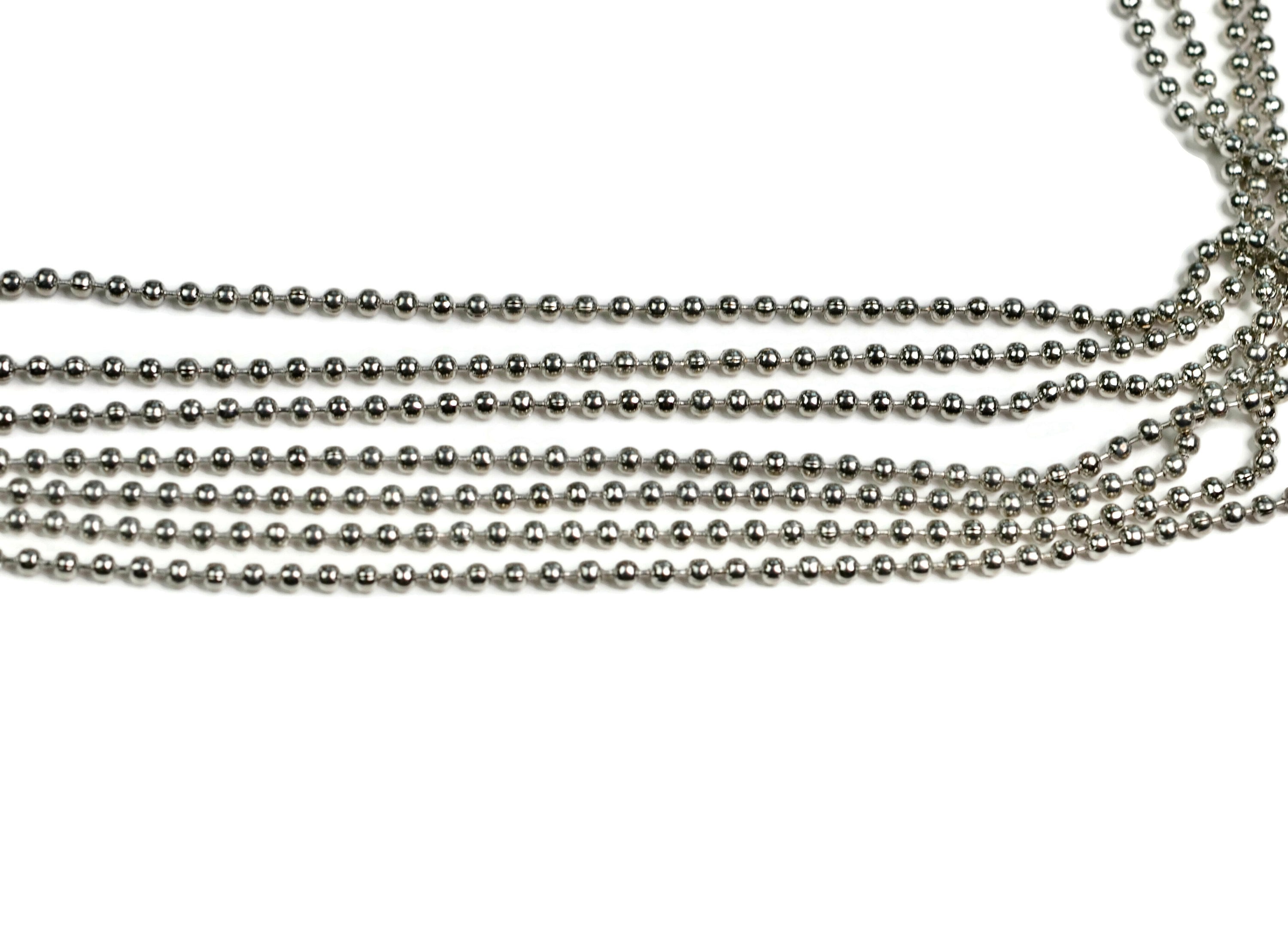 BULK 10 Meters Silver Ball Chains 2.4mm C991 - Etsy