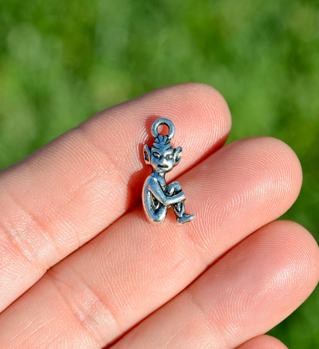 10 Pixie Elf 3D Silver Tone Charms SC5927 - Etsy