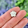 Personalized Stainless Steel Charm, Laser Engraved, Choose Your Font ...