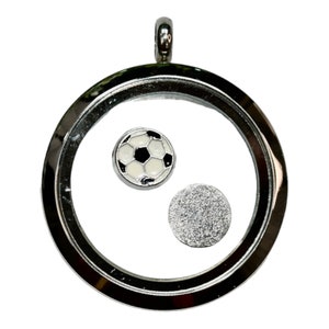 Memory Locket Soccer Ball Charms FL100 - Etsy