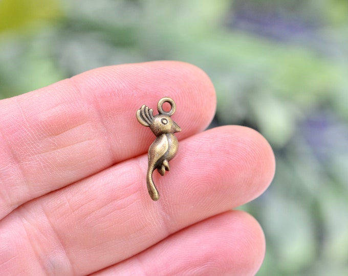 1 Bronze Hummingbird Charm BC6133 - Etsy