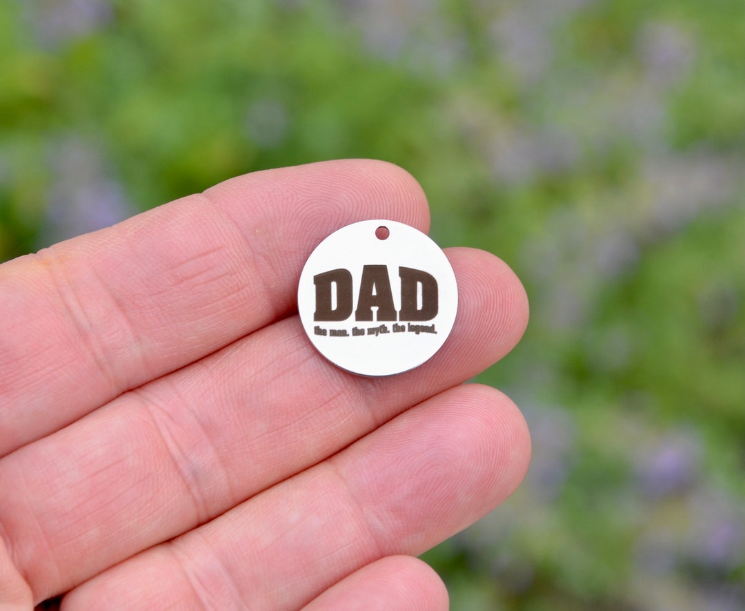 Dad the Man They Myth the Legend, Custom Laser Engraved Stainless Steel ...