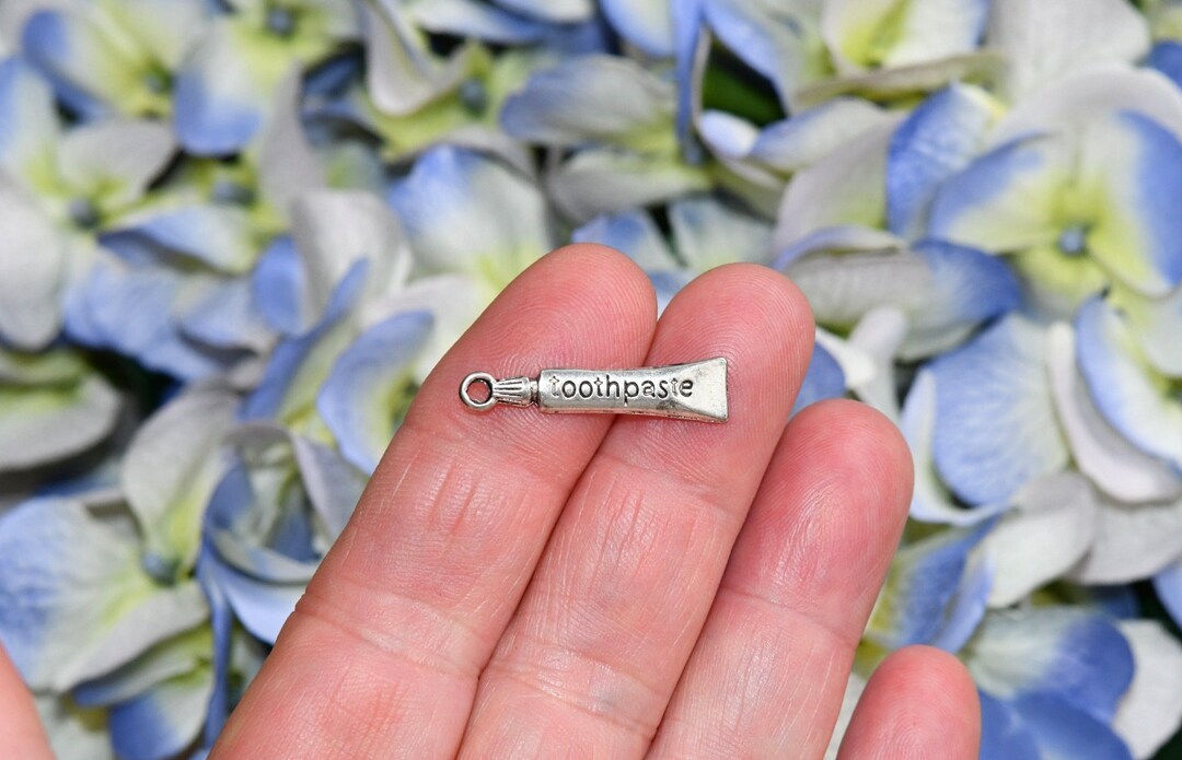1 Toothpaste 3D Silver Tone Charm SC1822 - Etsy