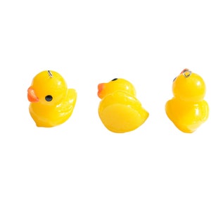 BULK 10 Yellow Duck 3D Plastic Charms SC1461 - Etsy