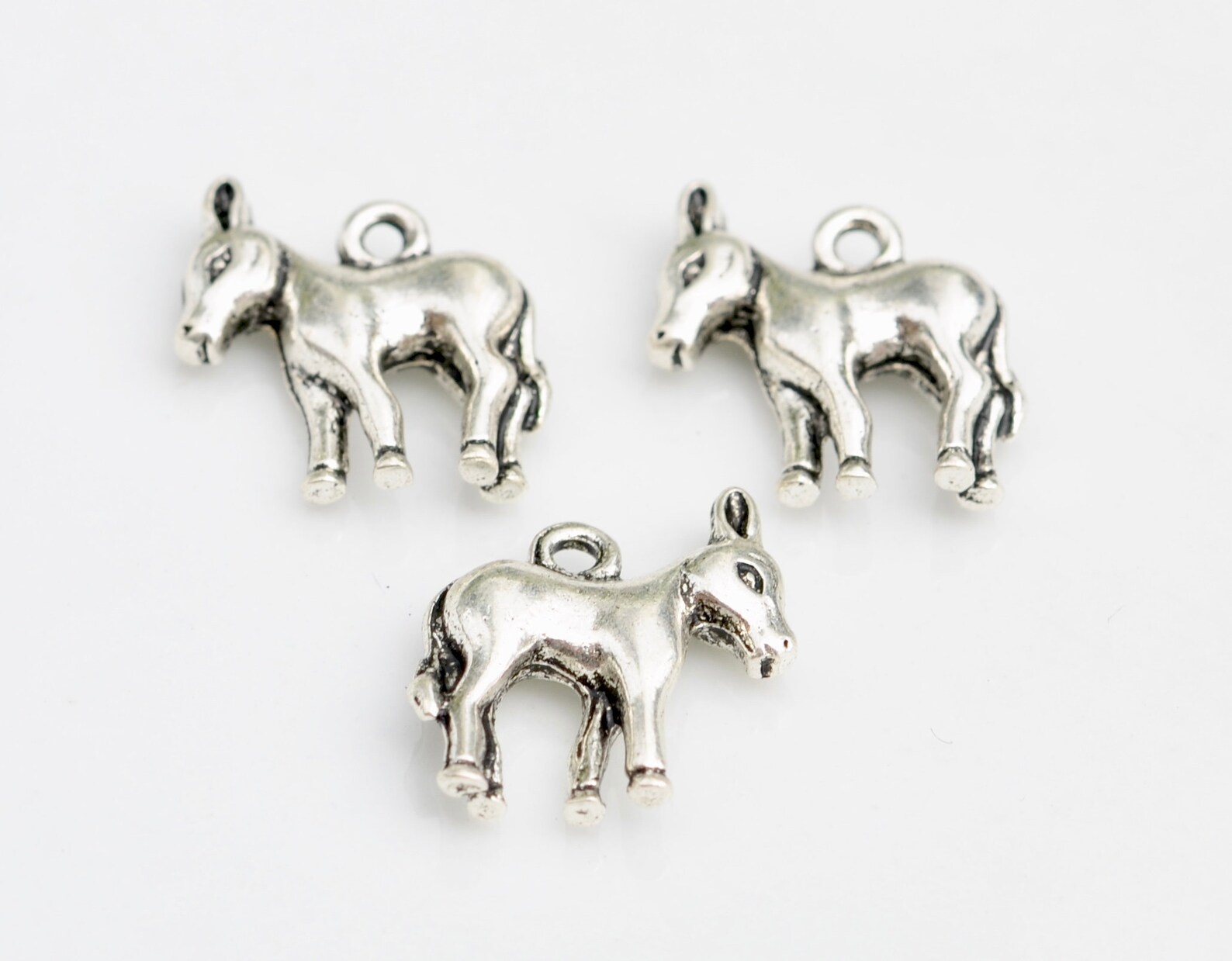 BULK 20 Donkey 3D Silver Tone Charms SC6800 - Etsy