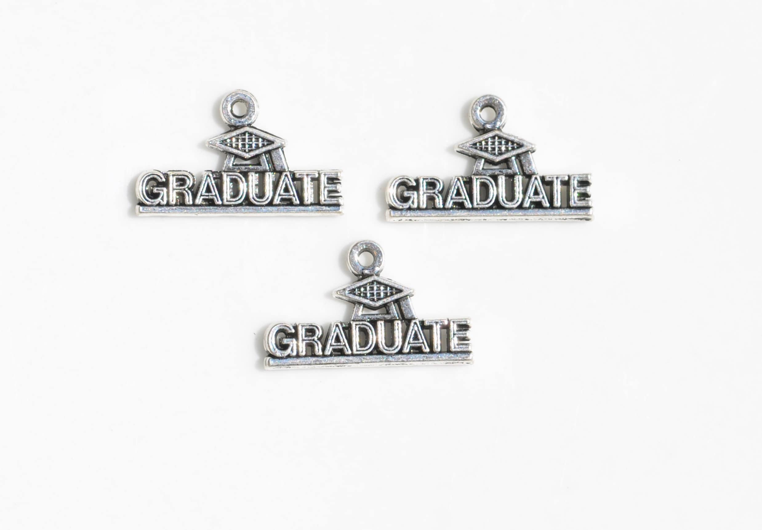 1 Graduate Silver Tone Charm SC3159 - Etsy