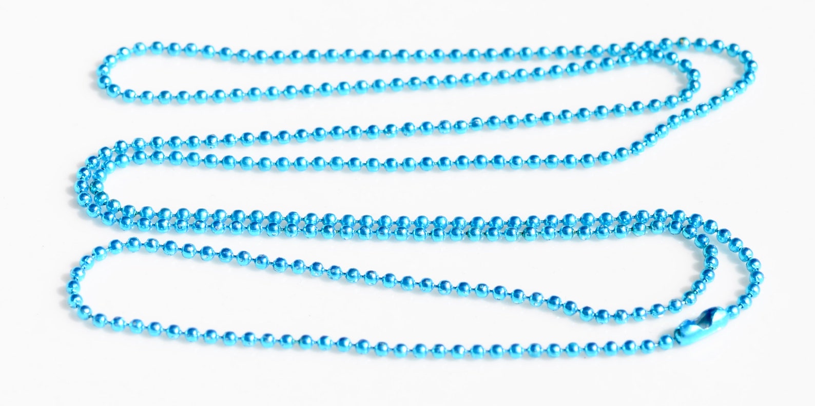 BULK 10 Blue Ball Chains 1.5mm Necklace Great for DIY Projects C1025 - Etsy