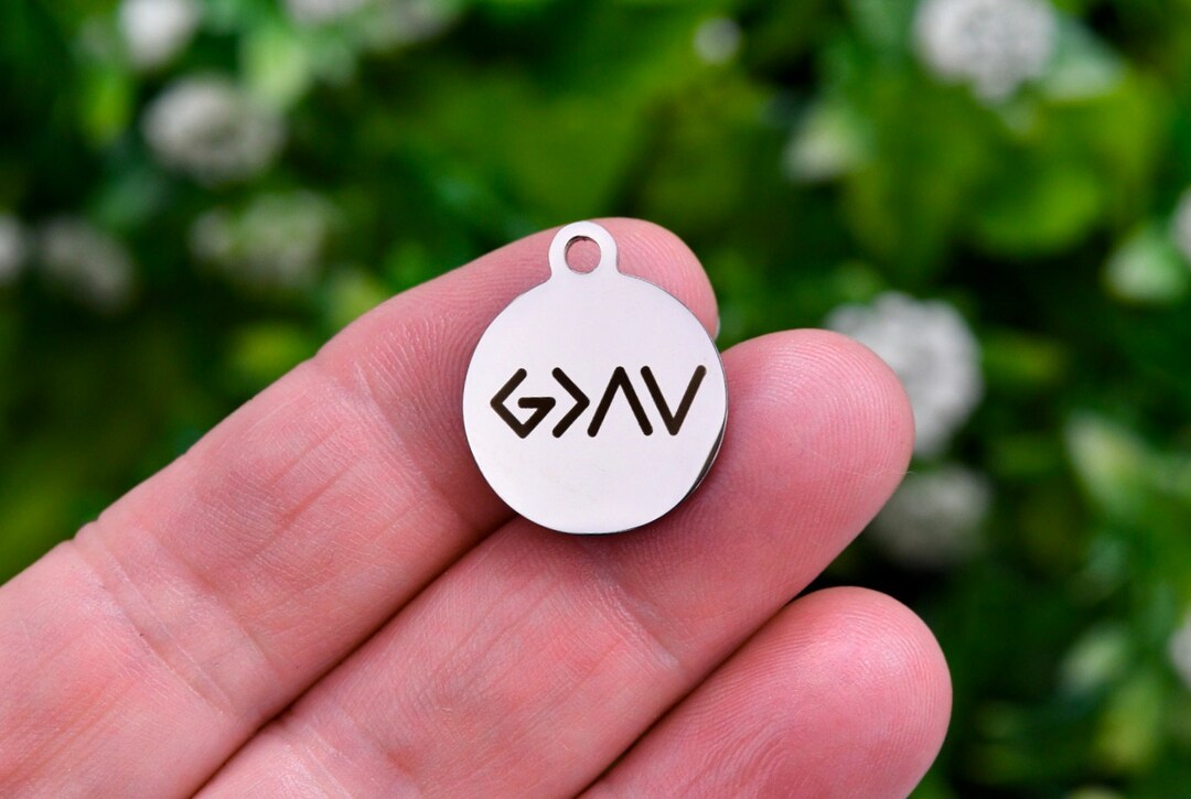 God is Greater Than the Hight and Lows, Custom Laser Engraved Stainless ...