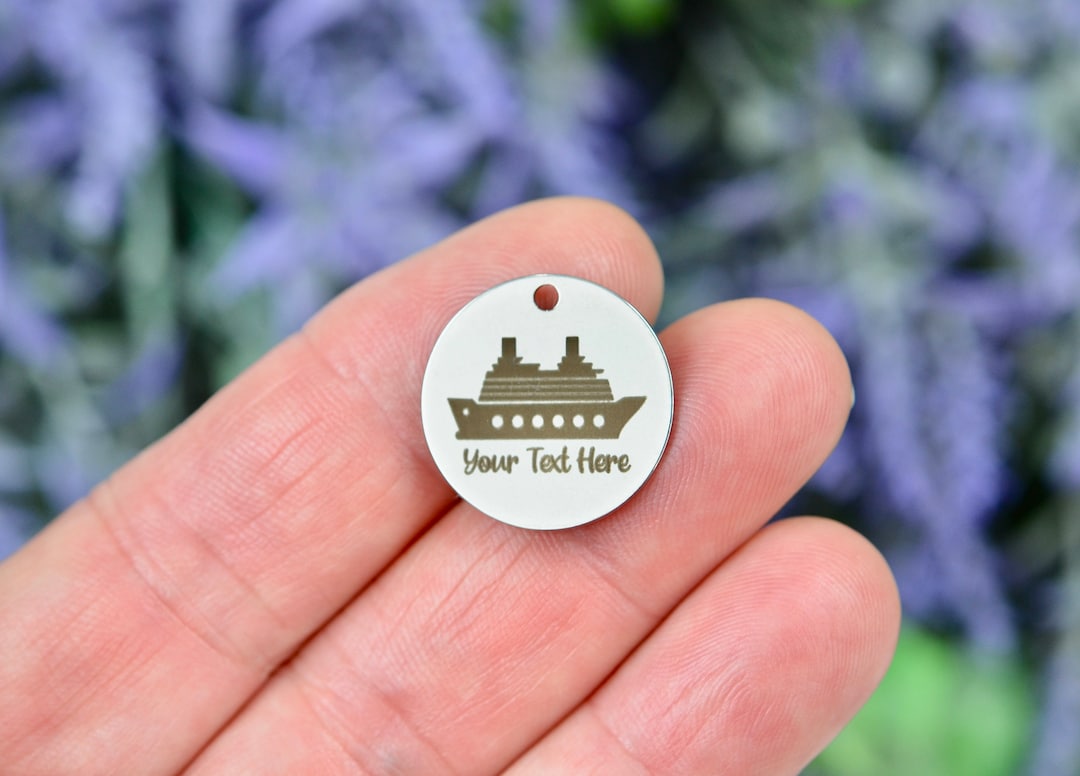 Personalized Cruise Ship With Your Text Custom Laser Engraved Stainless ...
