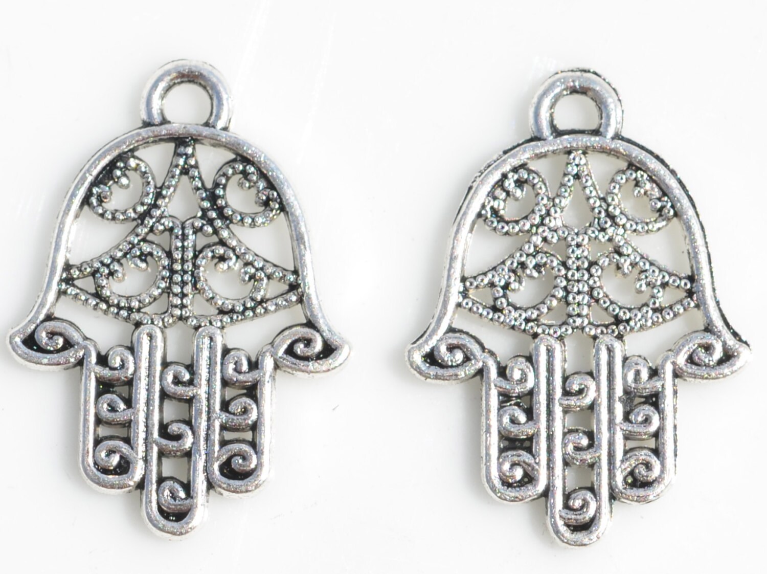 1 Fatima Hand Silver Tone Charm SC2191 | Etsy