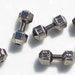 10 Gunmetal Barbell Beads BD617 - Etsy