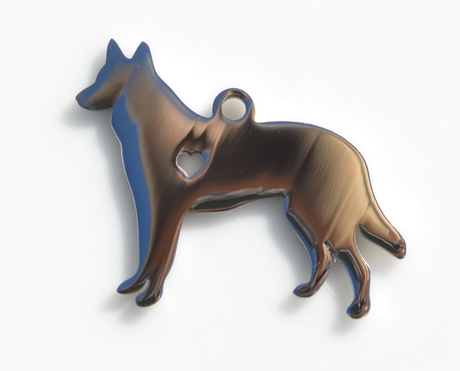 1 Stainless Steel German Shepherd Dog Charm EB87 - Etsy