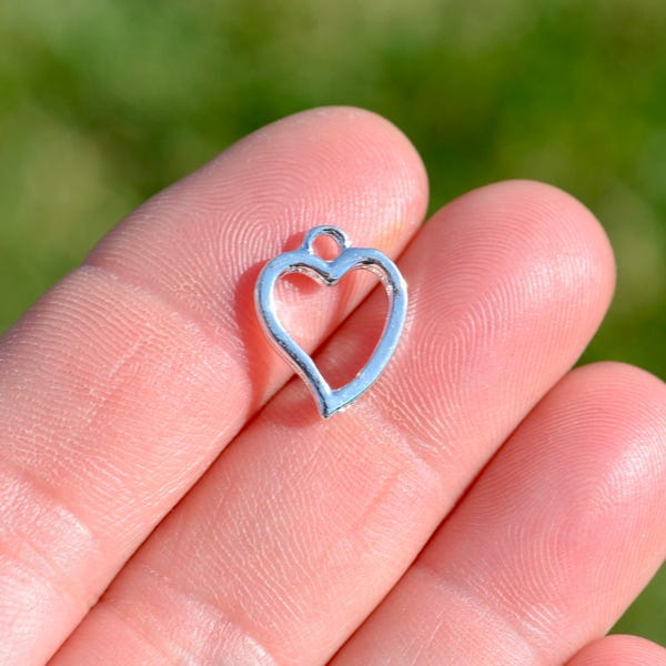Heart Shaped Charms - Etsy