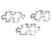 5 Puzzle Connector Piece Silver Tone Charms SC4260 - Etsy