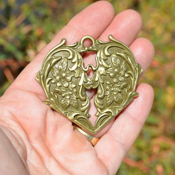 Large Metal Heart - Etsy
