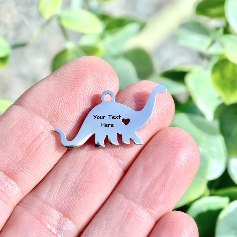 Custom Dino Charm - Etsy