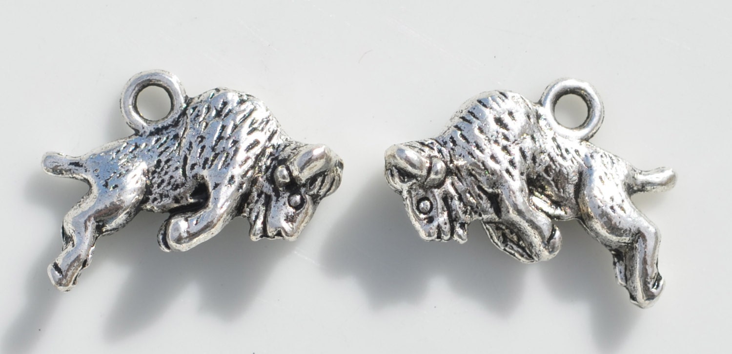 1 Buffalo 3D Silver Tone Charm SC1450 - Etsy