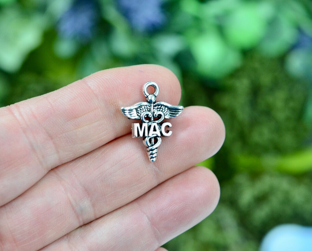 5 MAC Medical Assistant Certified Silver Tone Charms SC3530 - Etsy
