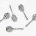 BULK 50 Tennis Racquet Silver Tone Charms SC6006 - Etsy