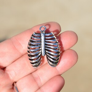 1 Anatomically Correct Silver Rib Cage Charm SC5805 - Etsy