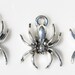 10 Spider Silver Tone Charms SC3538 - Etsy
