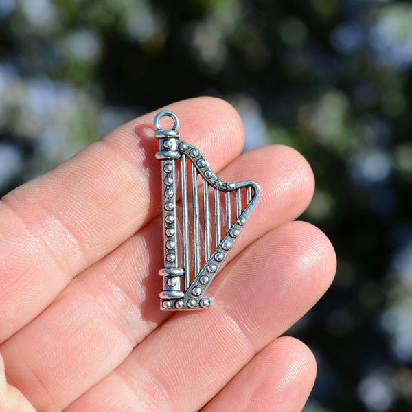 Harp Charms - Etsy