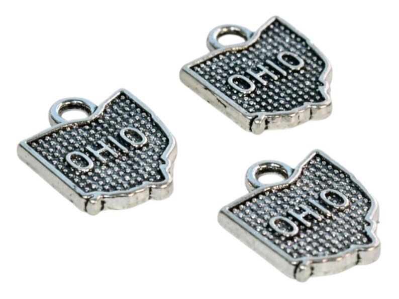 1 State of Ohio Silver Tone Charm SC2976 - Etsy