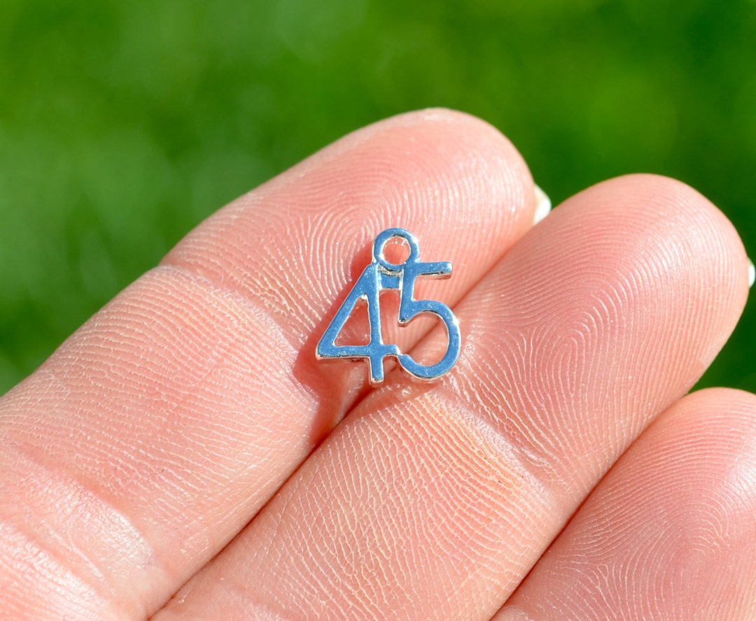 BULK 20 Number 45 Silver Tone Charms SC6745 - Etsy