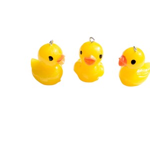 BULK 10 Yellow Duck 3D Plastic Charms SC1461 - Etsy
