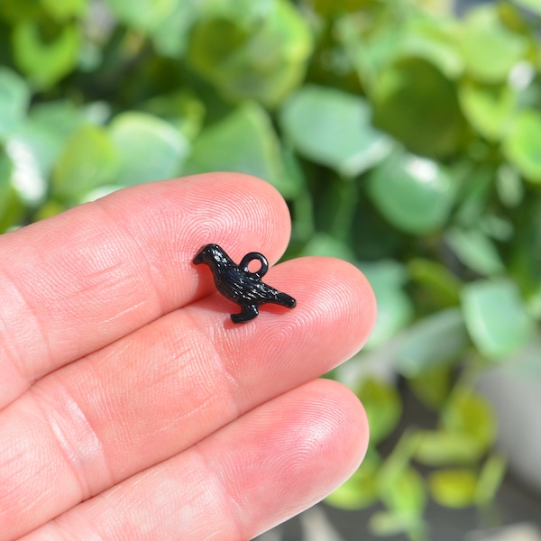 Crow Charm - Etsy