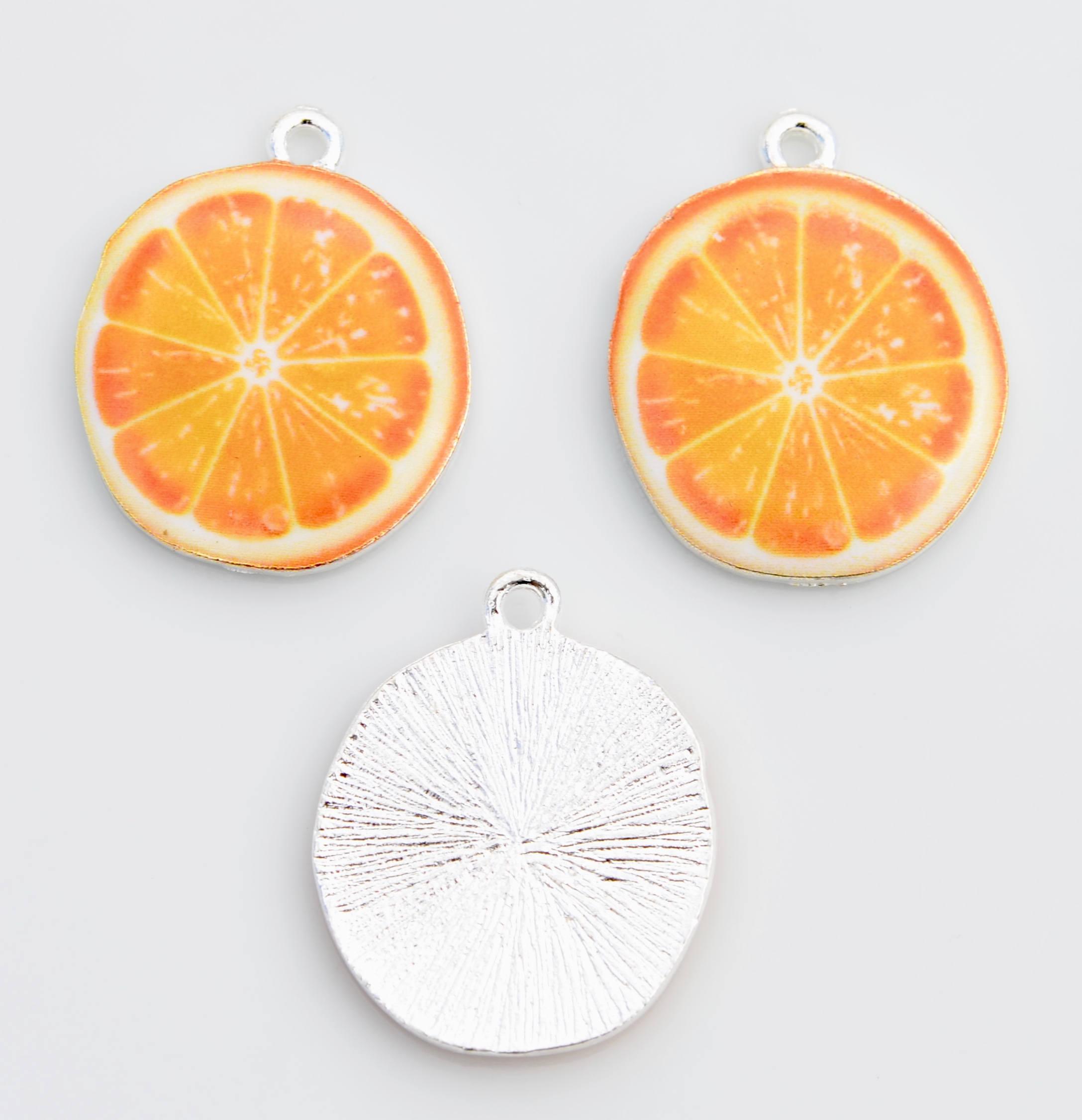 1 Orange Slice Charm SC4107 - Etsy