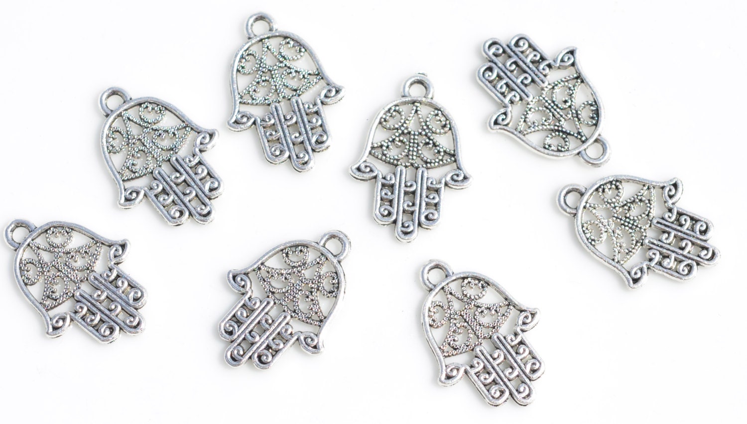 1 Fatima Hand Silver Tone Charm SC2191 | Etsy