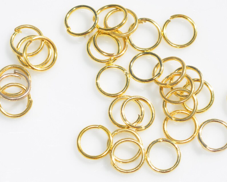 BULK 100 Gold Tone 6mm Jump Rings F137 - Etsy