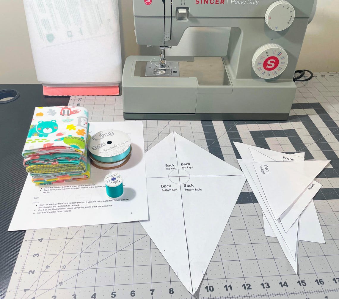 Kite Wall Hanging Sewing Pattern: Nursery Decor With Bows (digital PDF ...