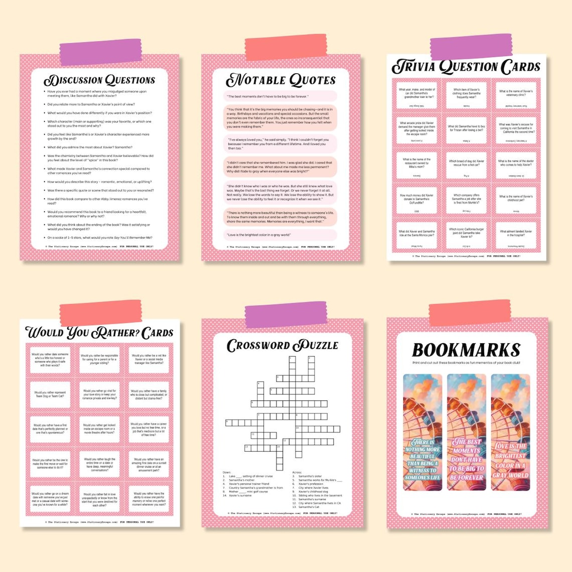 The Ultimate Book Club Kit: Say You'll Remember Me, Abby Jimenez, Book ...