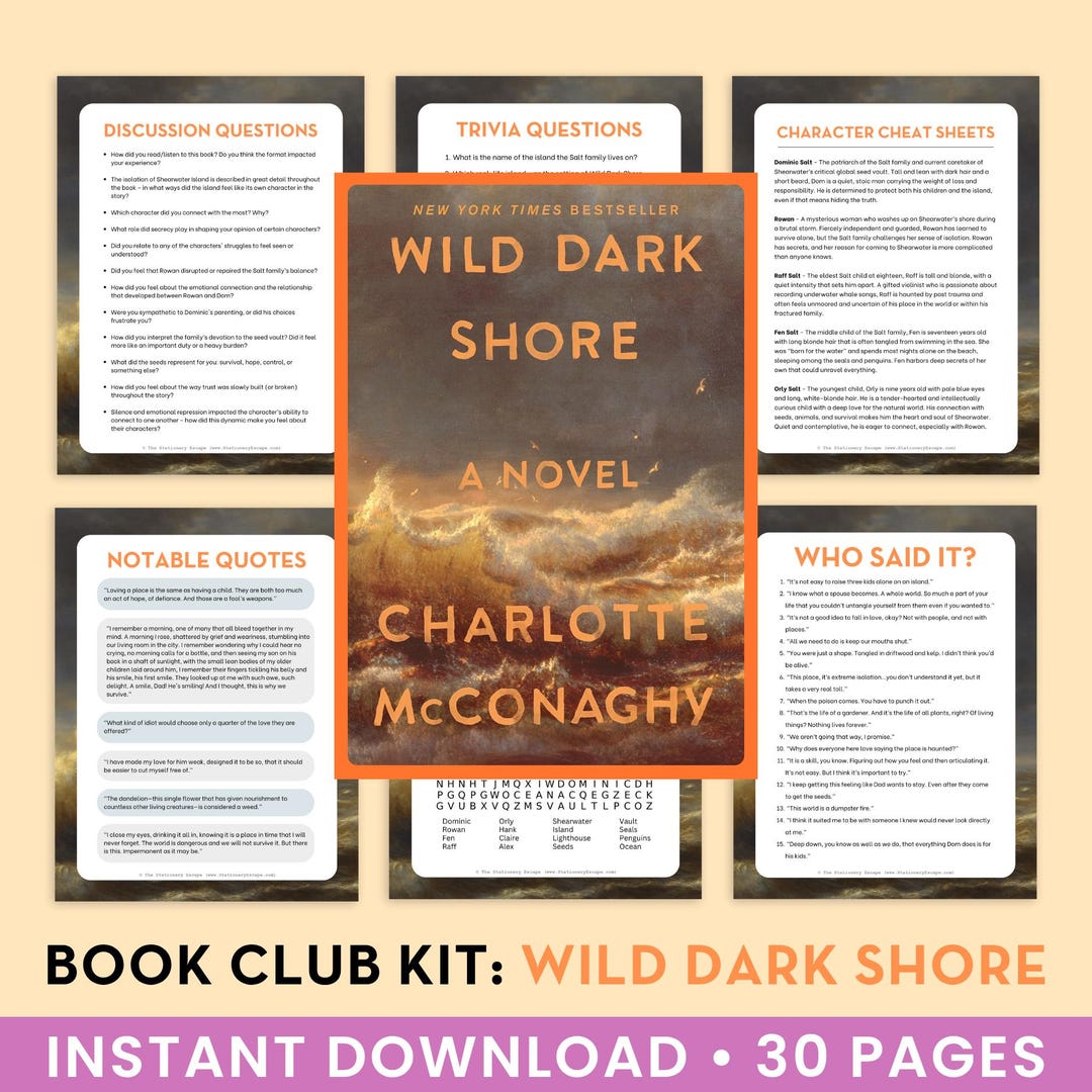 The Ultimate Book Club Kit: Wild Dark Shore, Charlotte Mcconaghy, Book ...