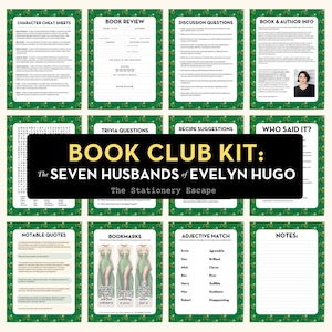 The Ultimate Book Club Kit: the Seven Husbands of Evelyn Hugo, Book ...