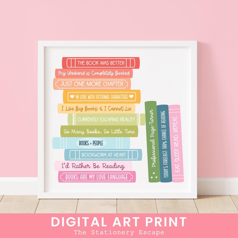 Book Stack Svg Quotes - Etsy