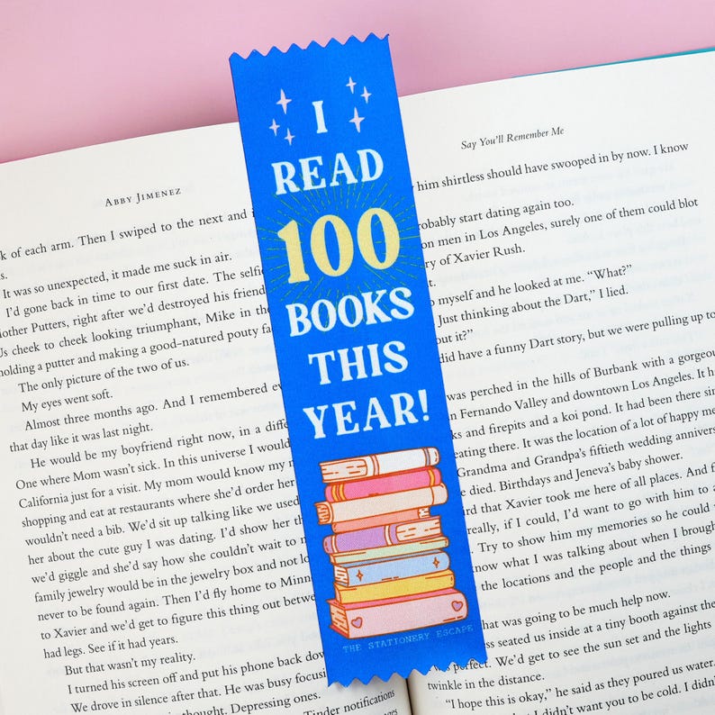 Award Ribbon Bookmark, Reading Reward, I Read 50 Books, Gift Idea for ...