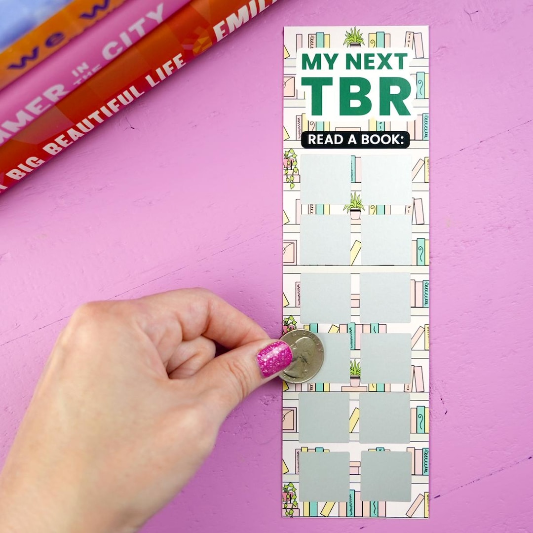 All-genre TBR Scratch-off Bookmark, to Be Read Bookmark, TBR List ...